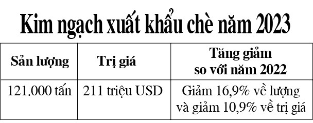 Xuất khẩu chè thu về 211 triệu USD | Báo Gia Lai điện tử