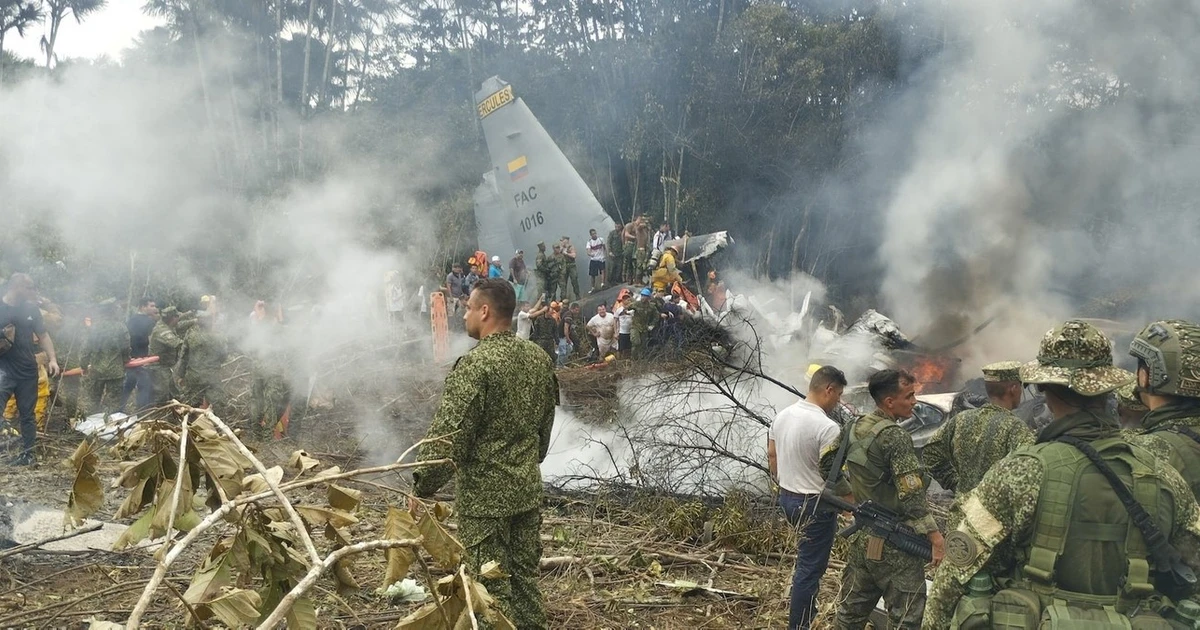 Colombia tổ chức quốc tang 3 ngày trong vụ rơi máy bay làm 69 người ...
